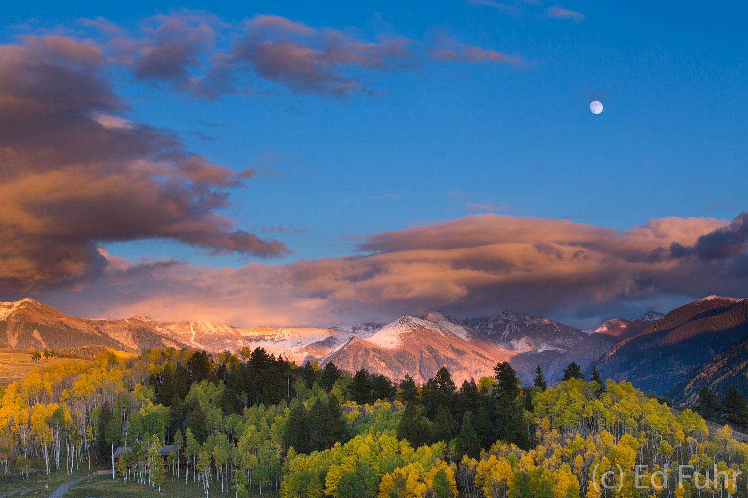 Moonrise Above Telluride | Telluride, Colorado | Ed Fuhr Photography