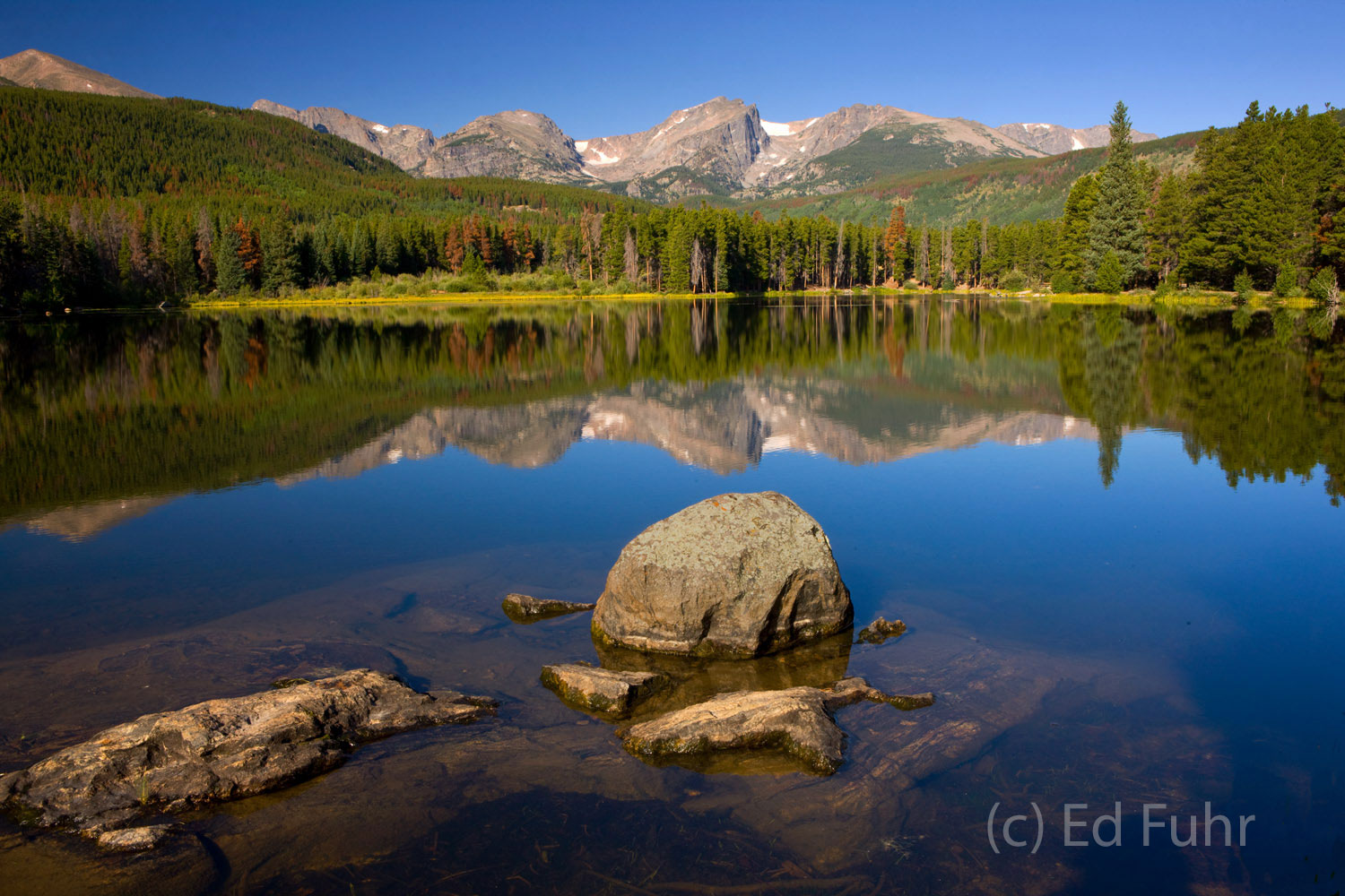 Sprague Lake Reflection | Sprague Lake, RMNP, CO | Ed Fuhr Photography